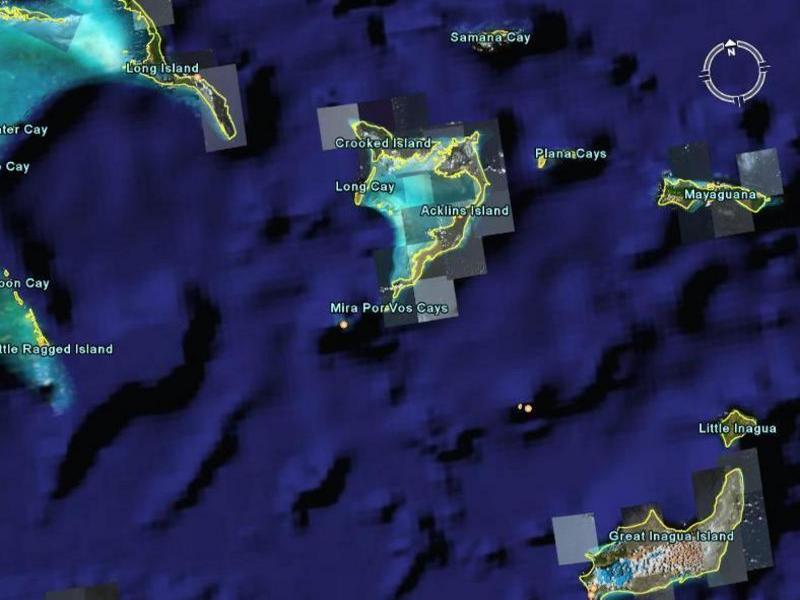 Port St George, Bahamas. Treasure hunting sites.